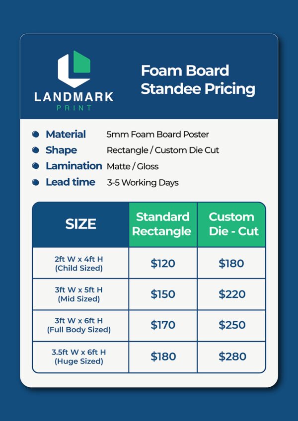 Foam Board Standee Printing Singapore | Custom Display Standees ...