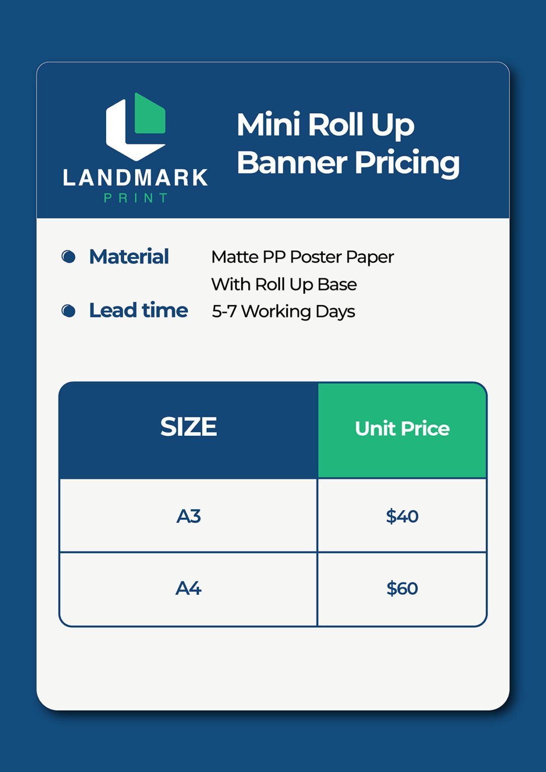 Mini Roll Up Banner Printing Singapore | Table Top Display Banners ...